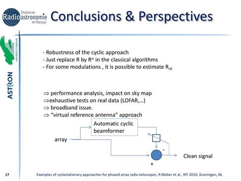 Ppt Examples Of Cyclostationary Approaches For Phased Array Radio Telescopes Powerpoint