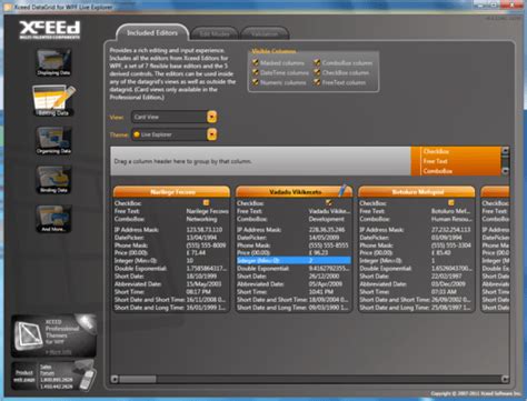 xceed editors for wpf