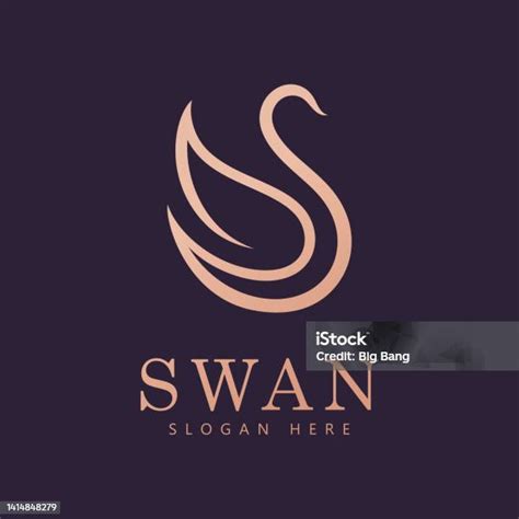 백조 로고 벡터 추상 미니멀리스트 로고 아이콘 백조 백조에 대한 스톡 벡터 아트 및 기타 이미지 백조 로고 벡터 Istock