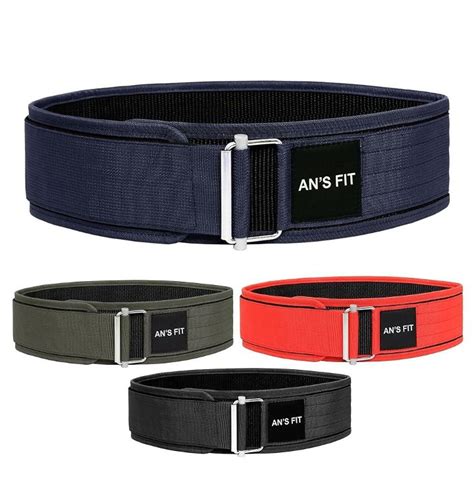 Ans Fit 역도 벨트 남성 및 여성용 프리미엄 품질 리프팅 벨트리프팅 서포트 데드리프트 트레이 티몬