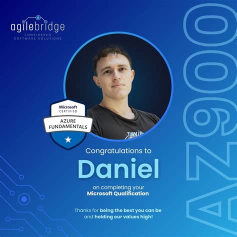 Congrats Daniel Agile Bridge