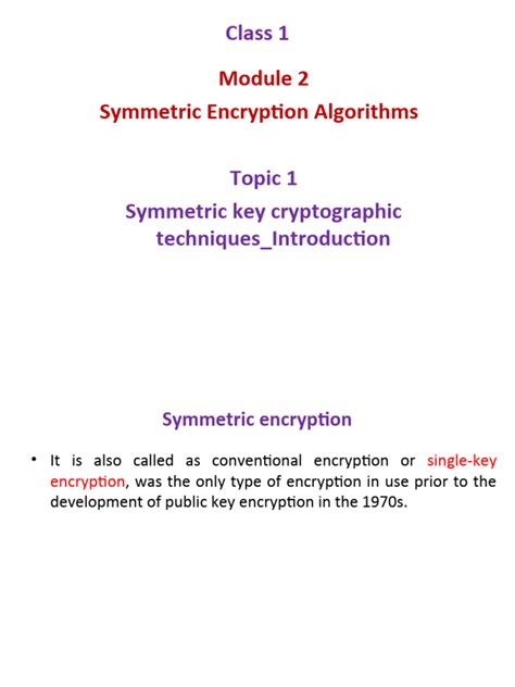 2 Symmetric Cipher Introduction 05 01 2024 Pdf Cryptography