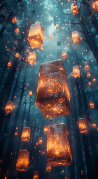 Premium Photo 3 D Illustration Of Abstract Technology Background With Digital Cubes