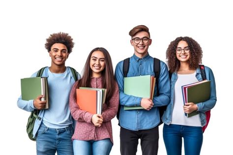 Premium Ai Image Teamwork And Education Group Of Diverse Teenage Classmates Preparing For