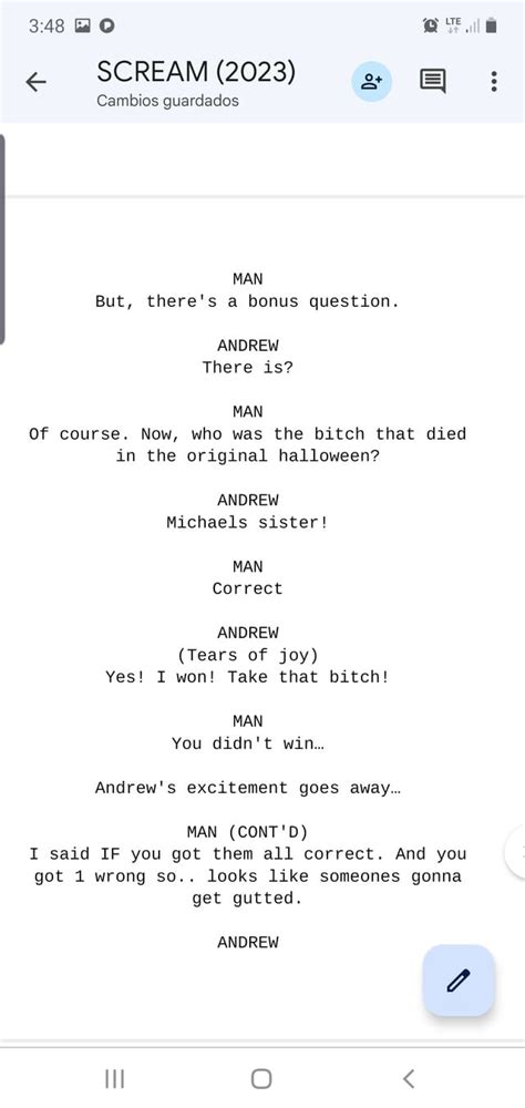 My Own Scream Scriptscreenplay Rscream