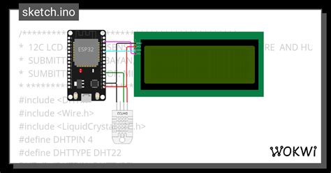 DHT Sensor Wih ESP32 1 0 1 Copy Copy Wokwi ESP32 STM32 Arduino
