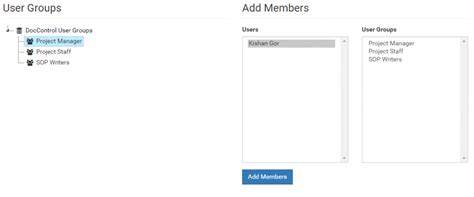 Add Users To Groups Document Management DocControl