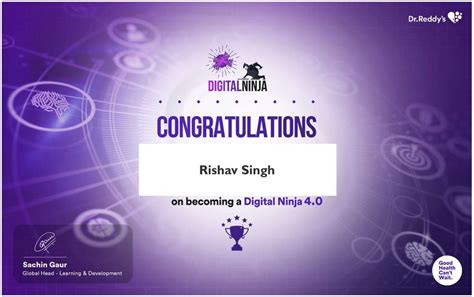 Rishav Singh On Linkedin Digitalninja Lifelonglearning Drreddys