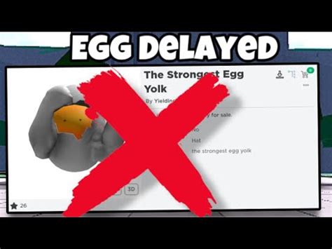 The Strongest Egg YOLK RESTOCK JUST GOT DELAYED | The Strongest Battlegrounds - YouTube