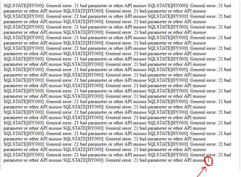 Php SQLSTATE HY000 General Error 21 Bad Parameter Or Other API