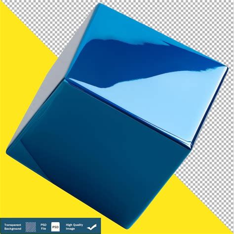 Premium PSD A Flat Solid Octahedron With Smooth Surface Png