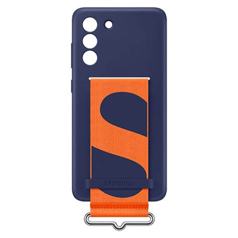 Samsung Silicone Cover With Strap Suits Galaxy S21 FE Navy Online Pop Phones Australia
