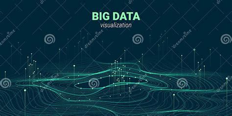 Abstract 3d Big Data Visualization Stock Vector Illustration Of