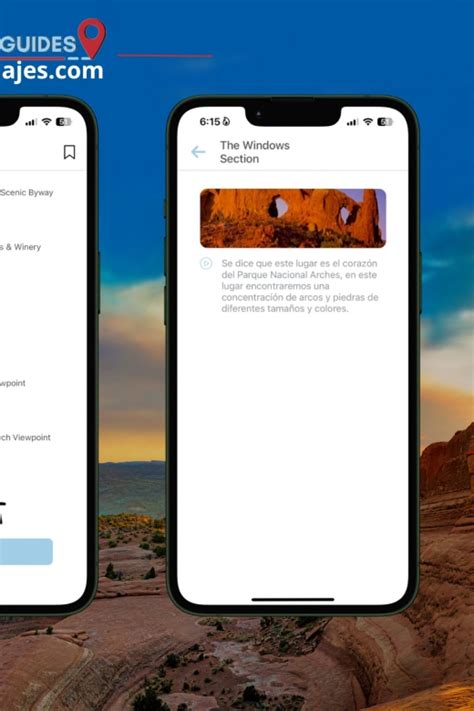 App Self Guided Road Routes Archs National Park Travel Buddies