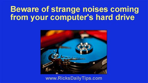 Beware Of Strange Noises Coming From Your Computer