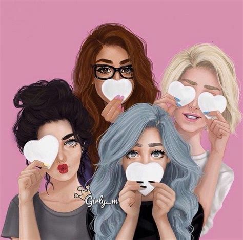 صور بنات مرسومه للاصدقاء صور صديقات تجنن مرسومه صور كابلز ولد وبنت