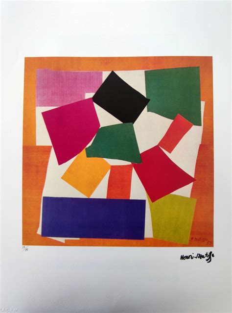 Henri Matisse Daprès Sérigraphie Art Moderne Plazzart
