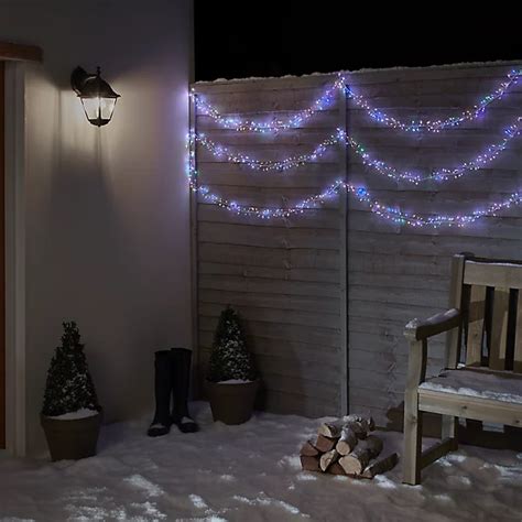 800 rainbow led with timer function cluster string light with 19 96m