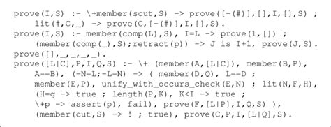 the source code of the leancop 2 0 core prover for classical