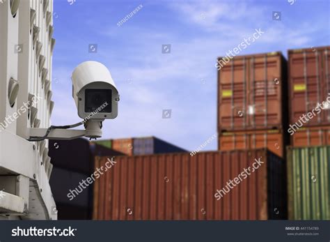 Security Camera Monitoring Industrial Container Cargo Stock Photo 441154789 Shutterstock