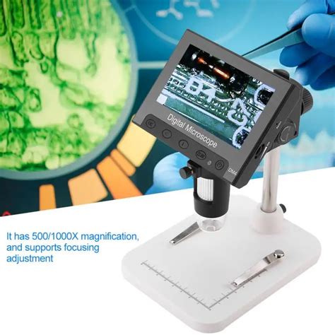 Dm4 2mp 5001000x Microscope 43 Display Magnifier With Led Light