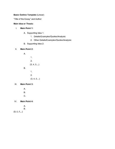 Outlining Teaching Writing