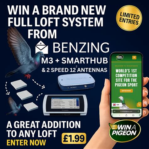 Win The Ultimate Benzing M3 Clocking System Win A Pigeon