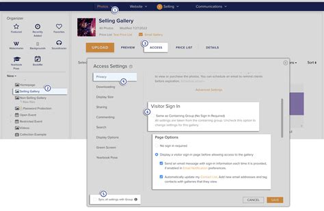 Visitor Sign In Zenfolio Classic Support Center