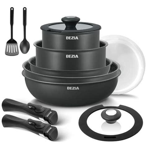 Bezia Induction Hob Pans Set 13 Pieces Non Stick Pots And Pans Set