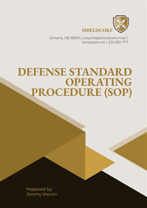 Free Security Sop Template To Edit Online