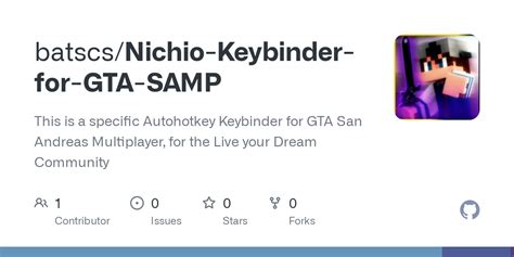 GitHub Batscs Nichio Keybinder For GTA SAMP This Is A Specific Autohotkey Keybinder For GTA