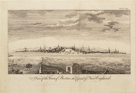 Rare View Of 18th Century Boston Rare And Antique Maps