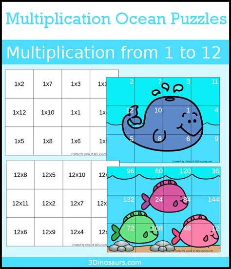 Free Multiplication Puzzle Printable Fun Printable Art And Words