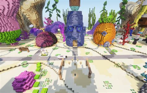 Spongebob Karte Minecraft Map Bikini Bottom Mcpe Apk Download For