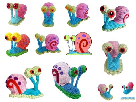 Craft Your Own Spongebob Snail Amigurumi Free Crochet Pattern Free Amigurumi Crochet Patterns