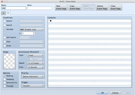 Trying To Disable Enable An Event With Variables Rpg Maker Forums