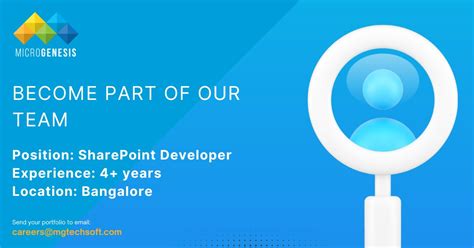 Microgenesis Techsoft On Linkedin Sharepoint Developer Microgenesis Techsoft