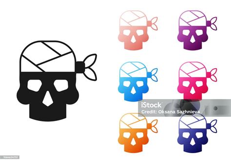 흰색 배경에 격리 된 검은 해적 선장 아이콘 다채로운 아이콘을 설정합니다 벡터 0명에 대한 스톡 벡터 아트 및 기타 이미지 0명 가공의 인물 검 Istock