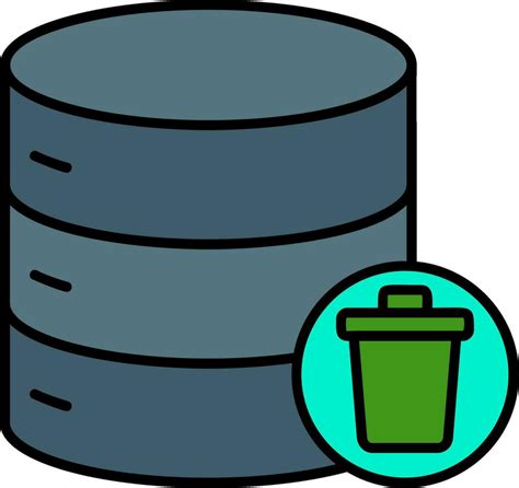 Delete Data Line Filled Icon 36723282 Vector Art At Vecteezy