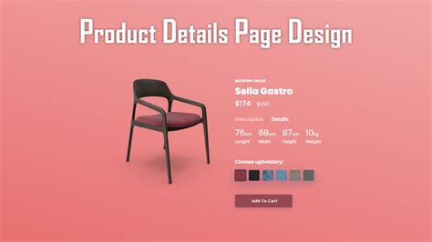 Ecommerce Product Details Page Design Using Html And Css Ecommerce