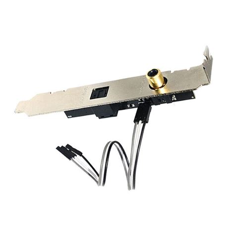 Anti Reverse Spdif Optical And Rca Out Plate Cable Bracket For Asus Gigabyte Msi Motherboard