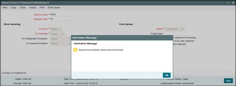 Maintenance For Oracle Flexcube Universal Banking