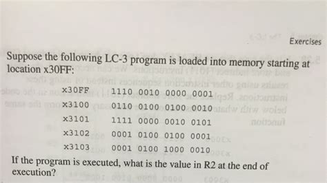 Solved Suppose The Following Lc 3 Program Is Loaded Into