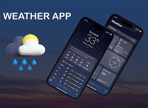 Weather Mobile App Ui Behance