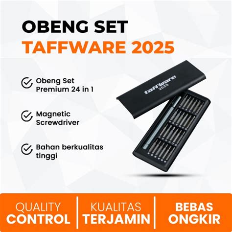 Jual Taffware 2025 Obeng Set 24 In 1 Repair Tool Kit Magnetic