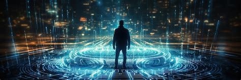 Business And Data Protection Biometric Security Identify Face Recognition Online Access Business