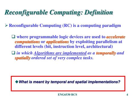 Ppt Eng6530 Reconfigurable Computing Systems Powerpoint Presentation