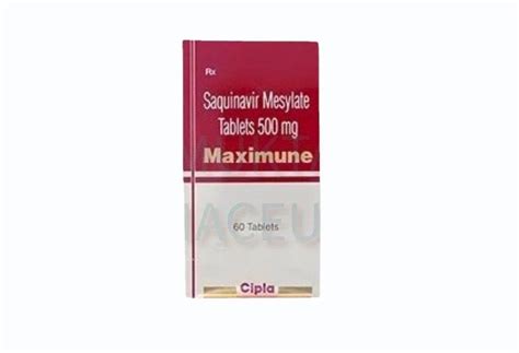500mg Maximune Saquinavir Mesylate Tablets At Rs 690 Bottle In