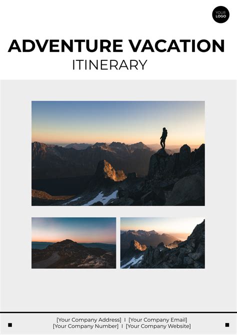 Free Simple Solo Traveler Itinerary Template To Edit Online