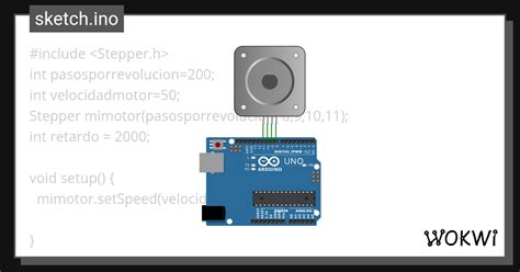 Motor A Pasos Con Libreria Wokwi Esp32 Stm32 Arduino Simulator Motor A Pasos Con Libreria Wokwi Esp32 Stm32 Arduino Simulator